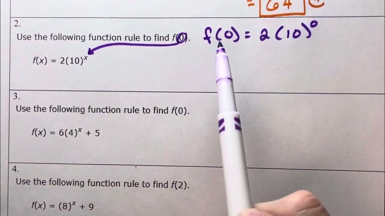 Evaluate an Exponential Function - YouTube