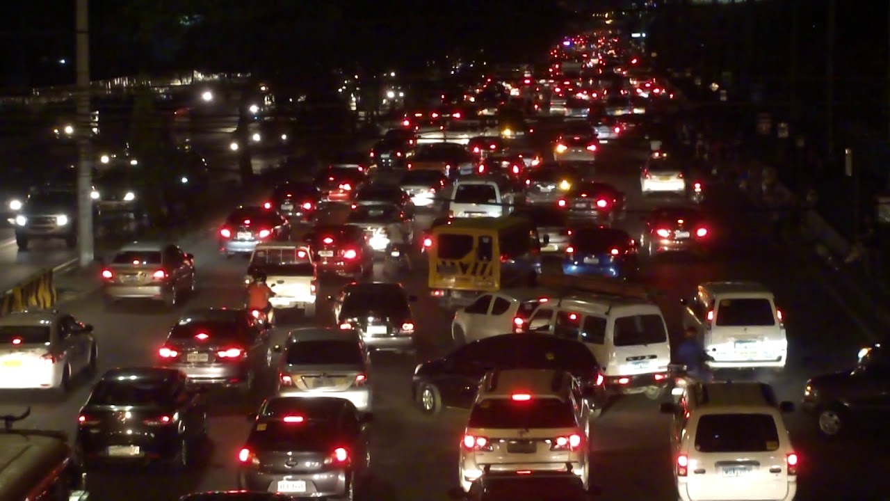 File footage - Marcos Highway night traffic (Pasig; 05-11-2015) HD ...