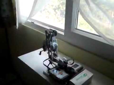 lego nxt robot arm inverse kinematics - YouTube