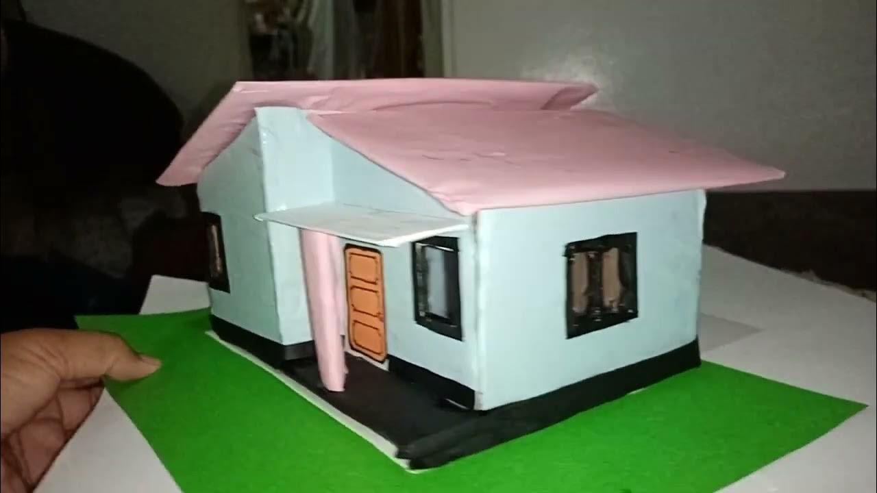 My mini house Project made by Recycled Materials 😍 - YouTube