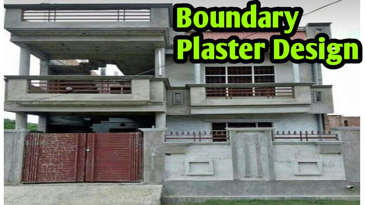 Modern Boundary Design | Boundary Plaster Design | Building Front ...
