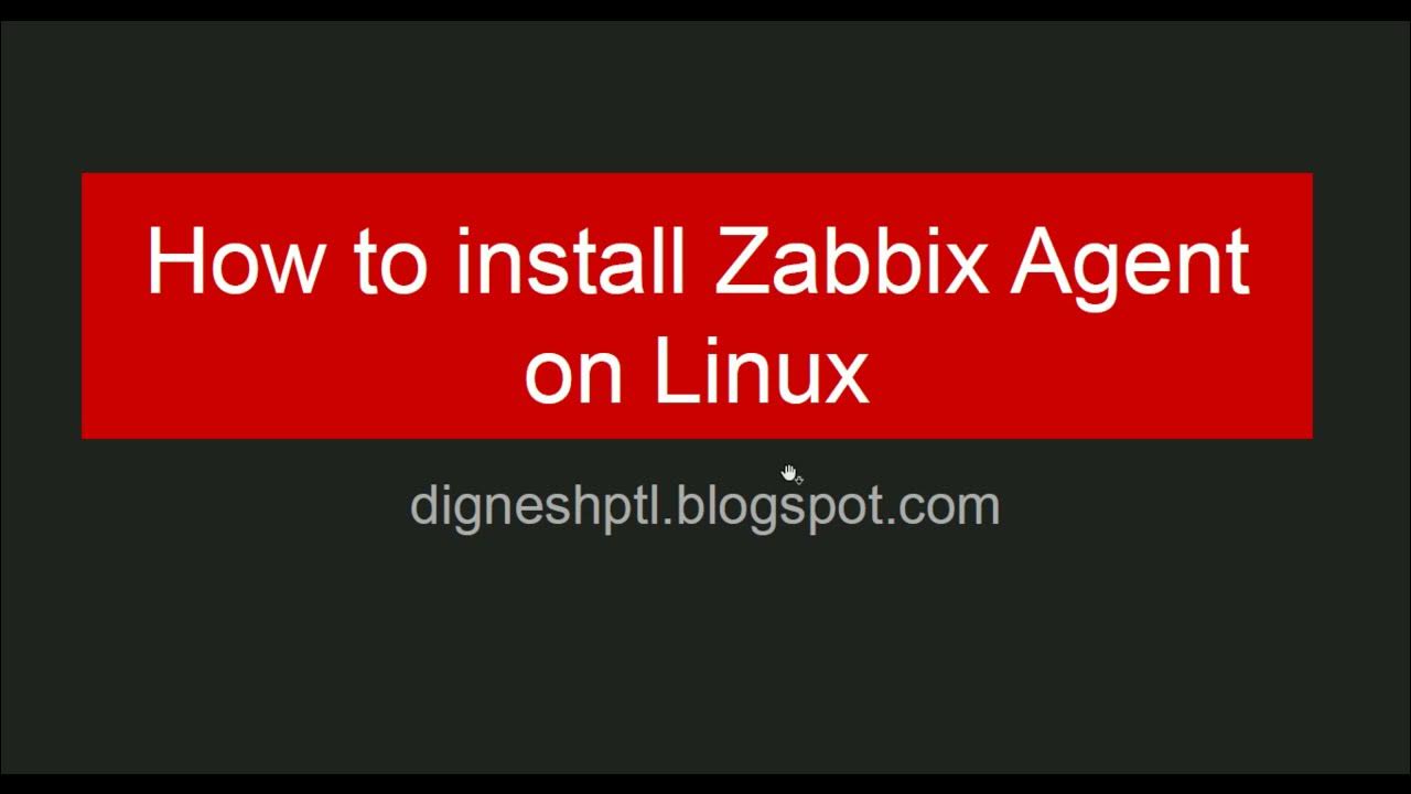 How to install Zabbix Agent on Linux - YouTube