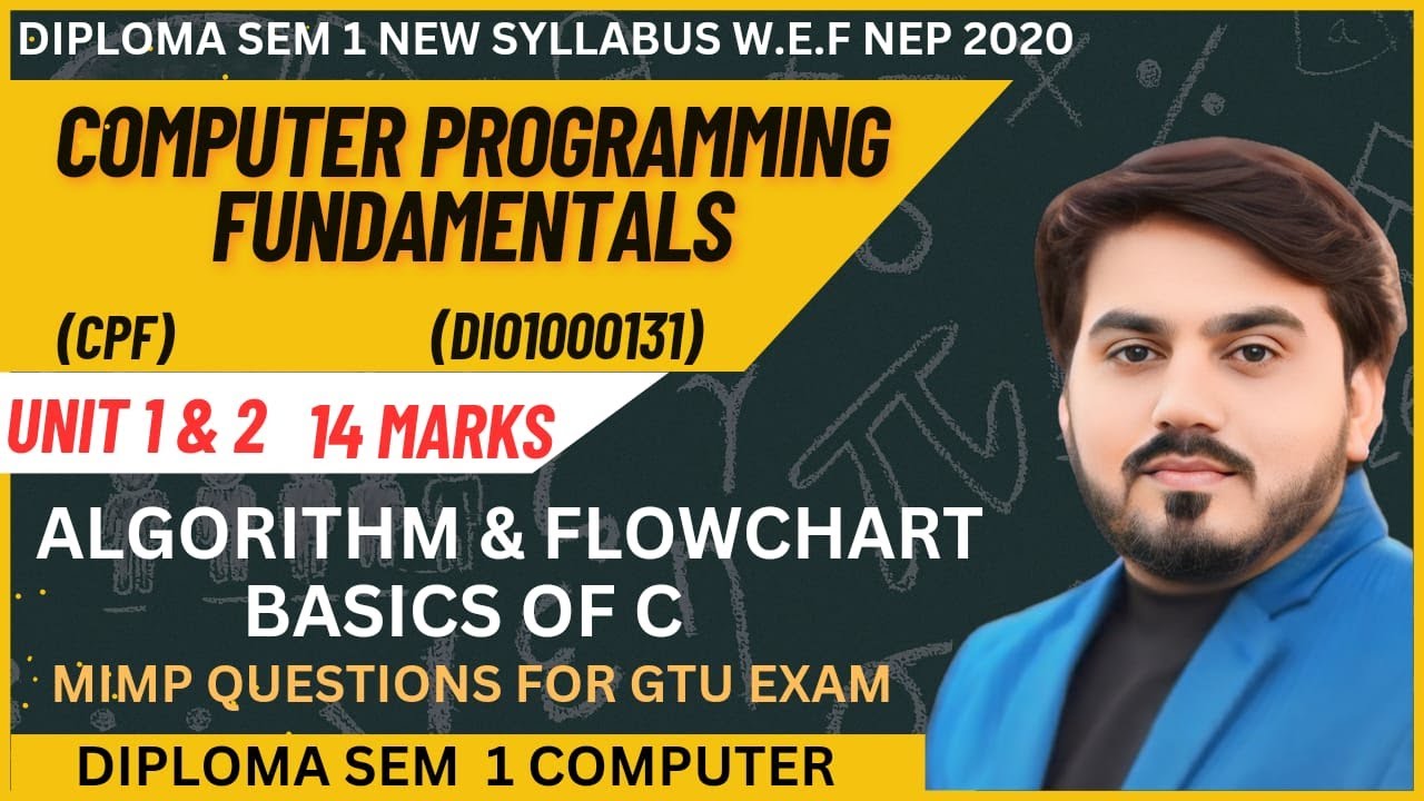 Computer Programming Fundamentals Cpf Mimp Question For Gtu Exam Unit 1 2 Sem 1 4525