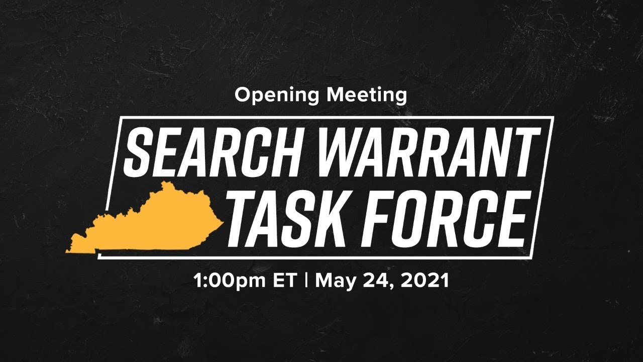 Search Warrant Task Force - Opening Meeting - YouTube