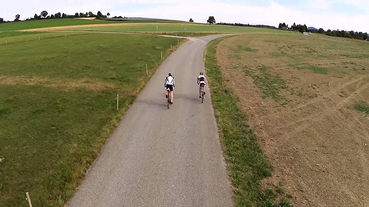 Drone footage of Cycle-Racing - YouTube