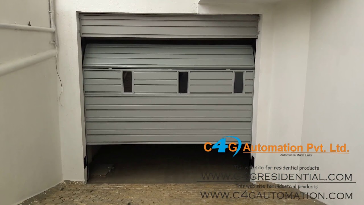 Automated Top Roll Up Garage Door - YouTube
