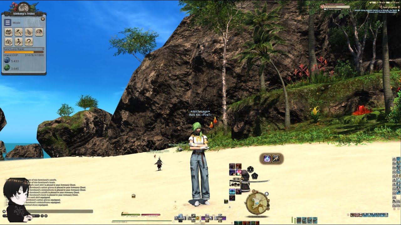 FFXIV ( - The Land, Wind, and Sea - Island Sanctuary - ) - YouTube