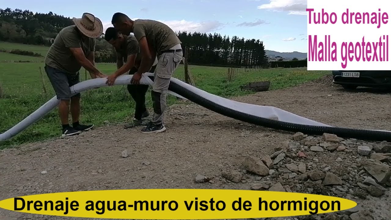 Como drenar el agua de un terreno?Como hacer un tubo de drenaje con ...