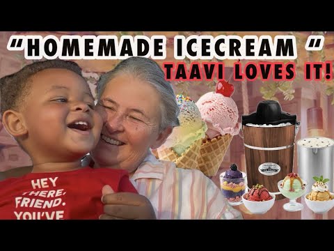 Homemade 🍨🍦Ice Cream Making | Taavi First Taste 👅 | Made from Raw Milk 🥛 