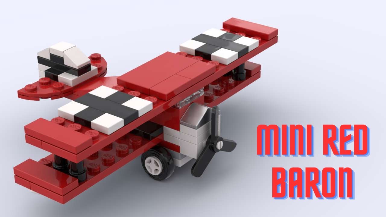 How to make Mini Red Baron out of LEGO | LEGOsaur - YouTube