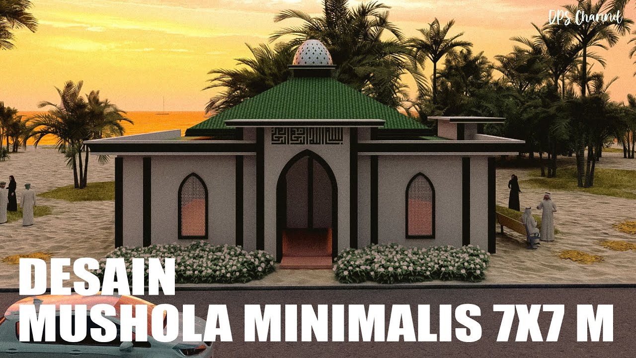Desain Mushola Minimalis Ukuran 7x7 m Terkini - YouTube