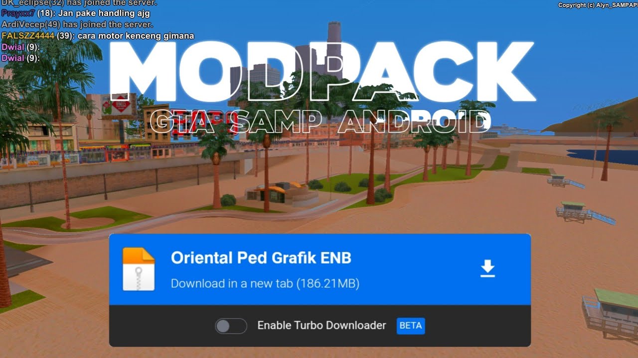 GTA SAMP MODPACK GRAFIK ENB RINGAN SUPPORT ANDROID TERBARU - YouTube