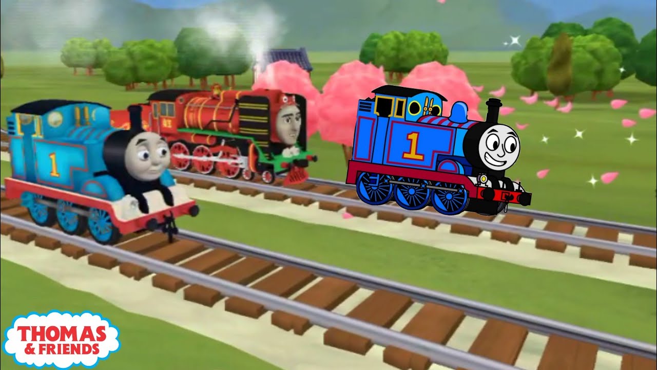Thomas and friends || the super train racing travel game || go go ...