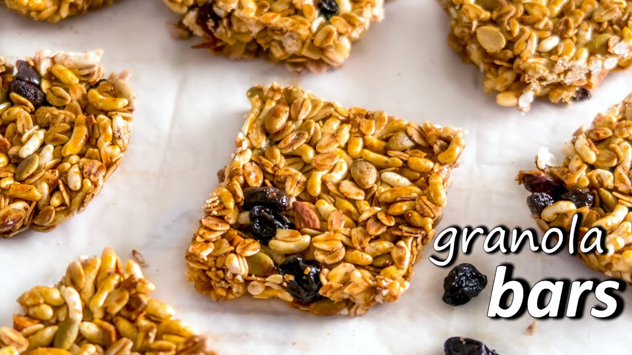 Healthy Granola Bars | Oats Murmura /Puffed Rice Chikki Bars | Easy ...