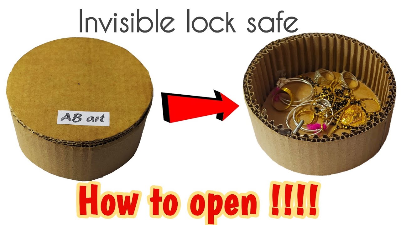 DIY Invisible Lock Safe || How To Make Secret Lock Safe Box - YouTube