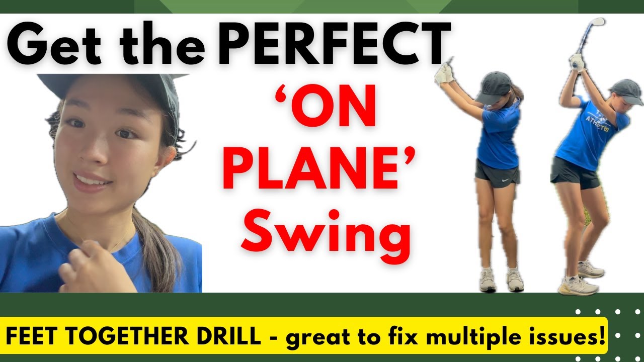 Get the Perfect 'On Plane' swing - Feet Together Drill - YouTube