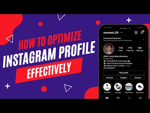 How to optimize Instagram profile || Instagram profile optimize for ...