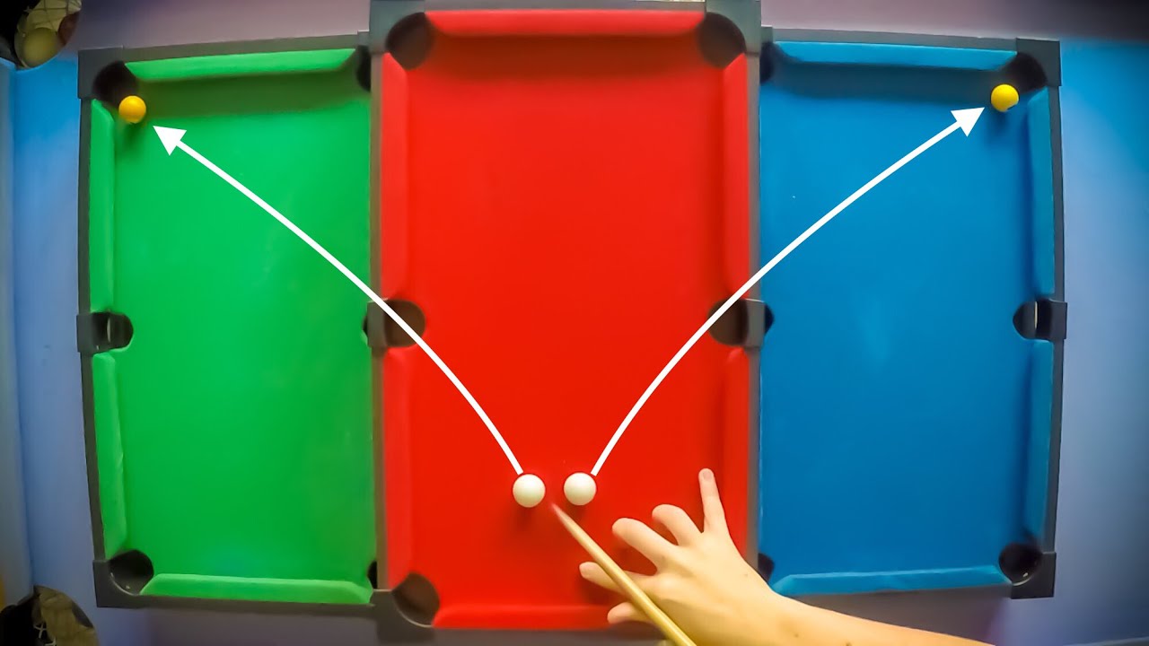 Mini Pool Trickshots 11 - YouTube