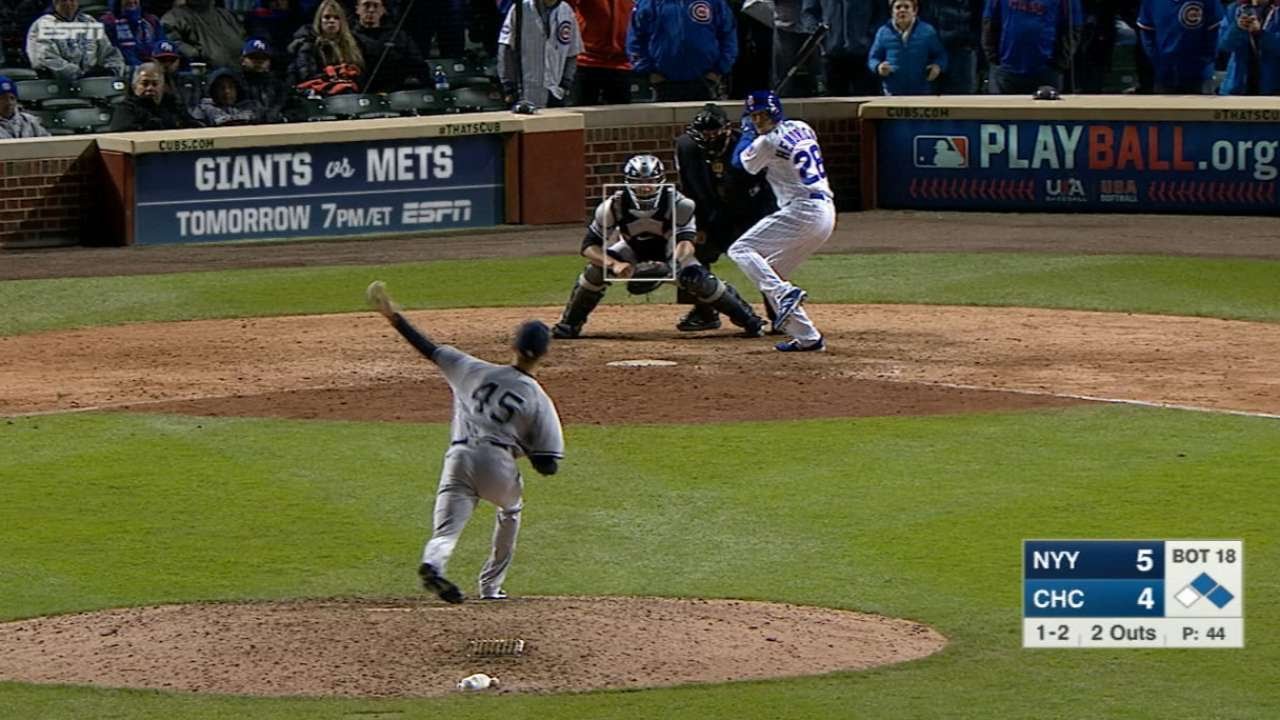 NYY@CHC: Cubs, Yankees strike out record 48 hitters - YouTube