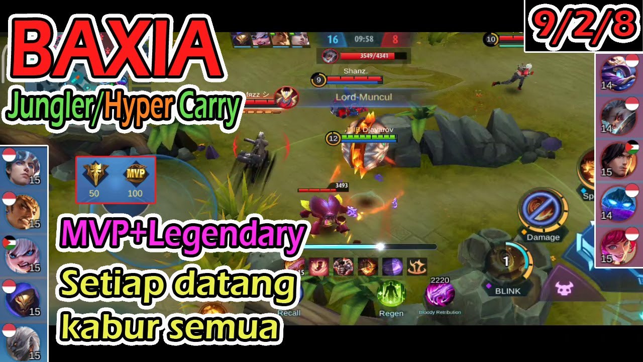 [Belajar Hyper] Push Rank BAXIA Hyper Carry/Jungler - Mobile Legends ...