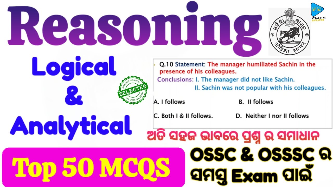 Logical And Analytical Reasoning For All Odisha Competitive Exam OSSC logical-and-analytical-reasoning-for-all-odisha-competitive-exam-ossc