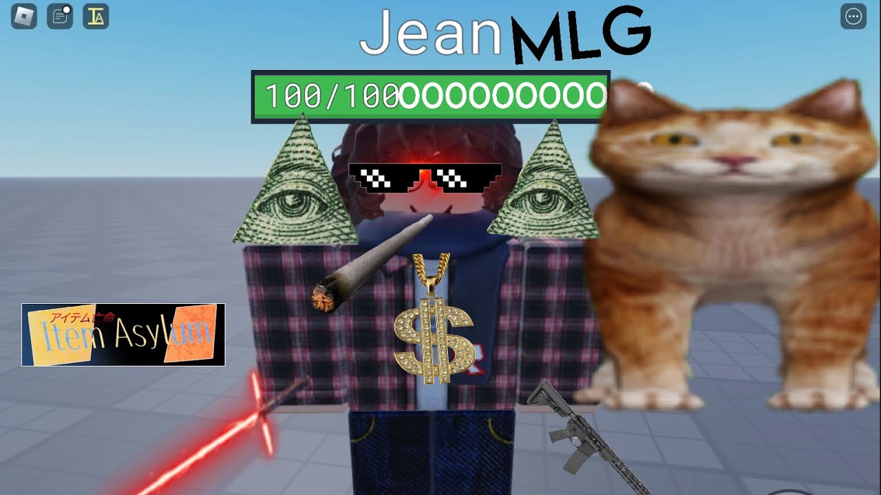 OMG NO WAY I ENCOUNTER THE LEGENDARY JEAN MLG BOSS in roblox item ...