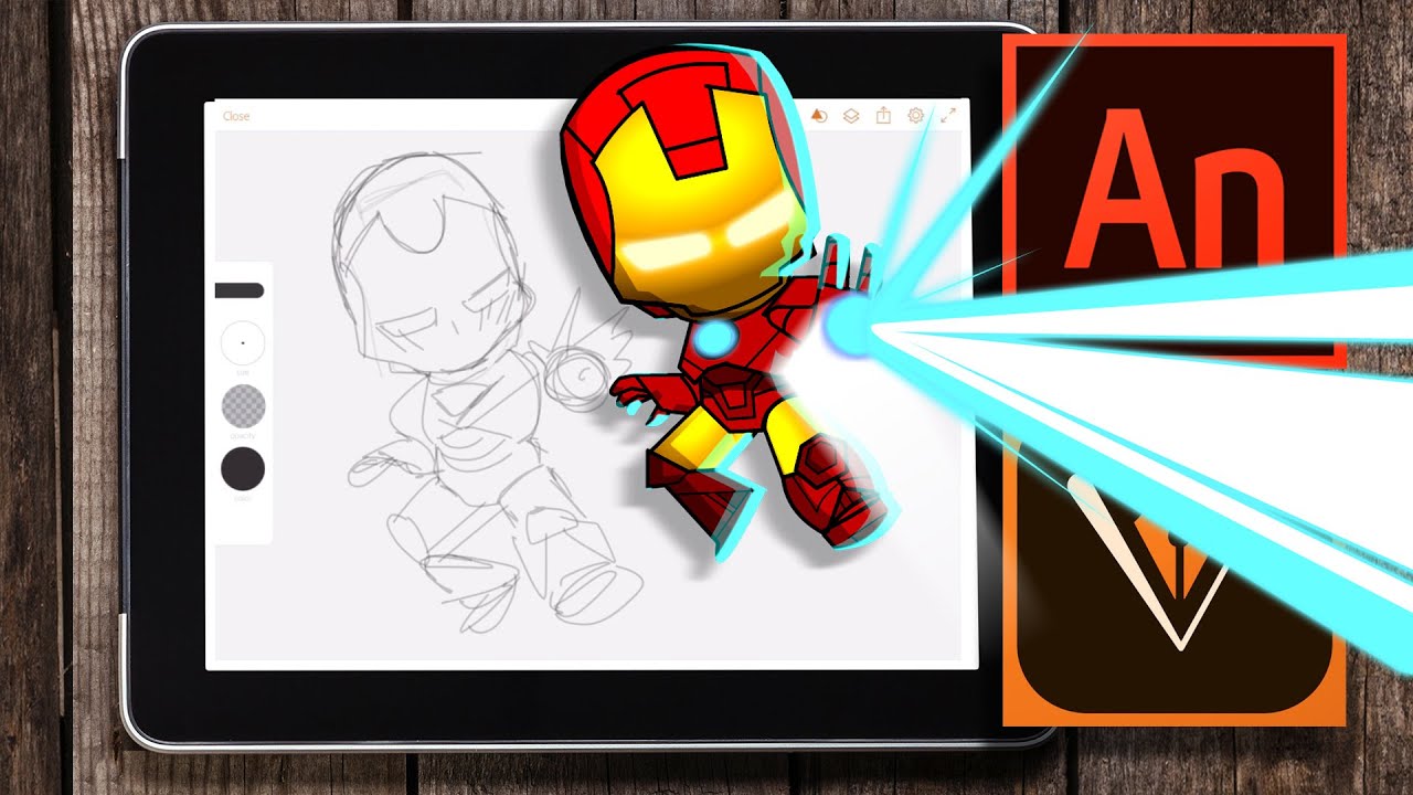 Digital Illustration Tutorial with Adobe Animate - Drawing a (cute ...