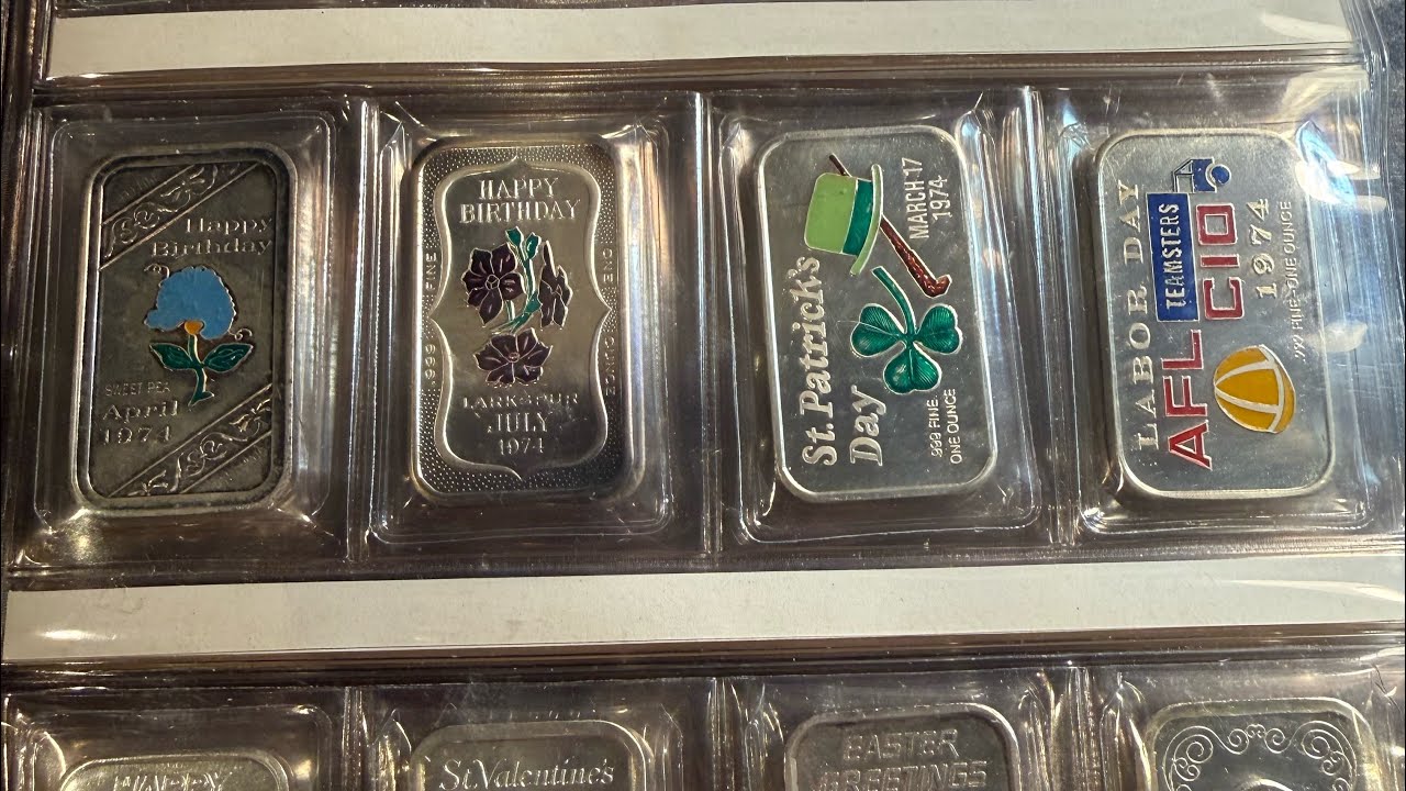 Vintage Silver Bars Ceeco Mint Enameled - YouTube