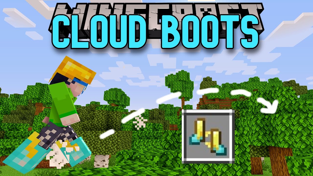 Cloud Boots Mod - No más daño de de caida en Minecraft! - Minecraft mod 1.21.1 - YouTube