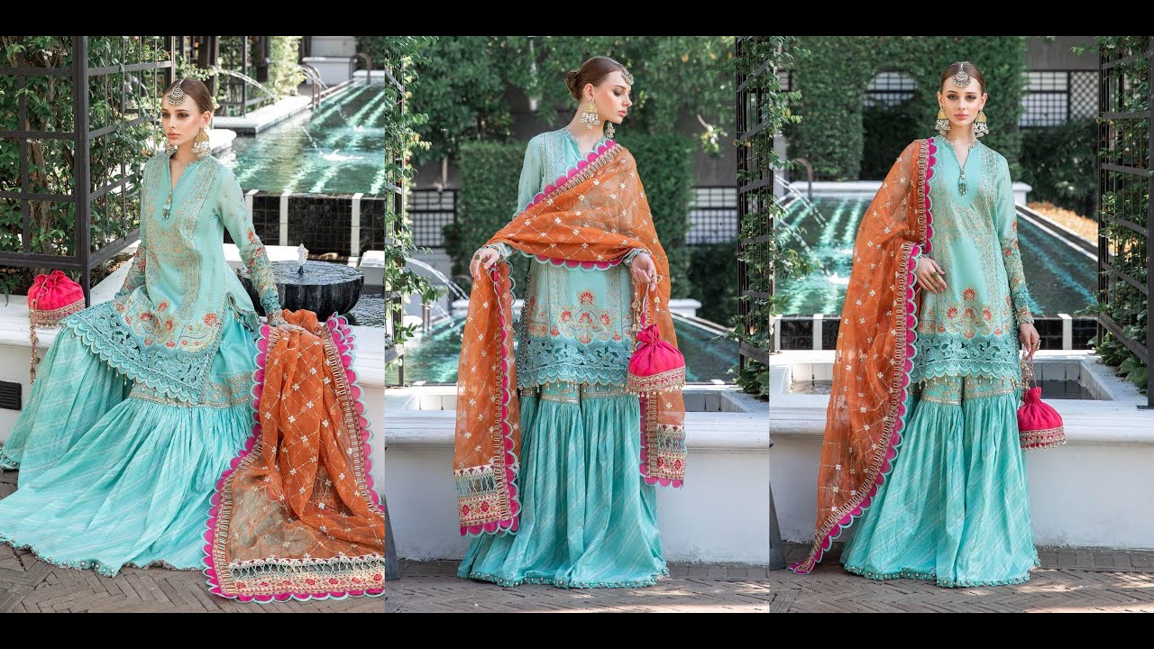 Maria B Eid Lawn Sea Green EL-23-05 Hit Code Ferozi Color Same as ...
