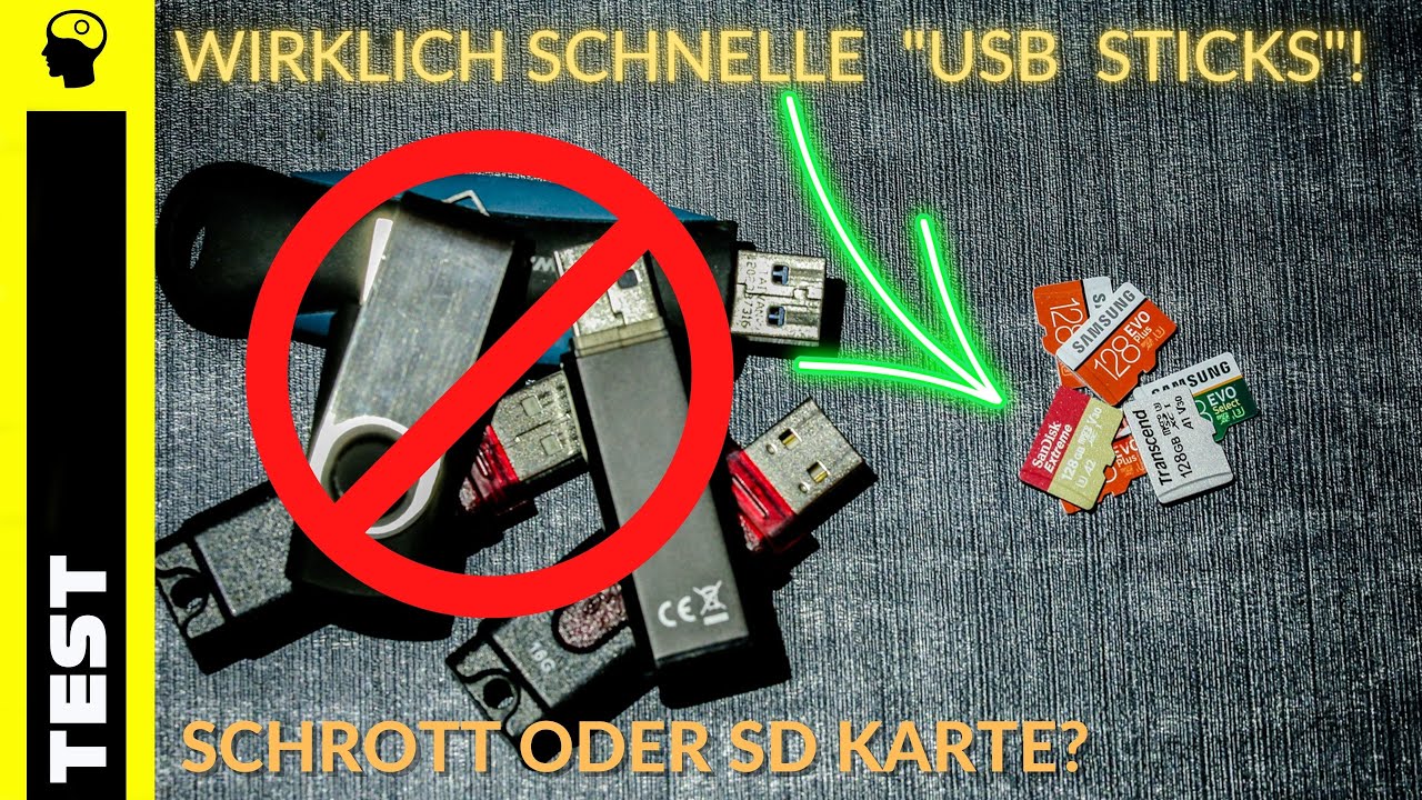 Der kleine USB Stick und SD-Karten Test - YouTube