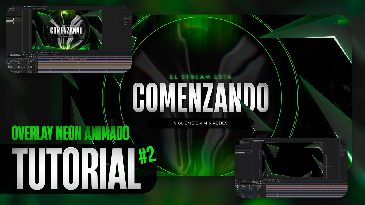 Como ANIMAR UNA PANTALLA DE INICIO DE STREAM estilo NEON | Tutorial ...