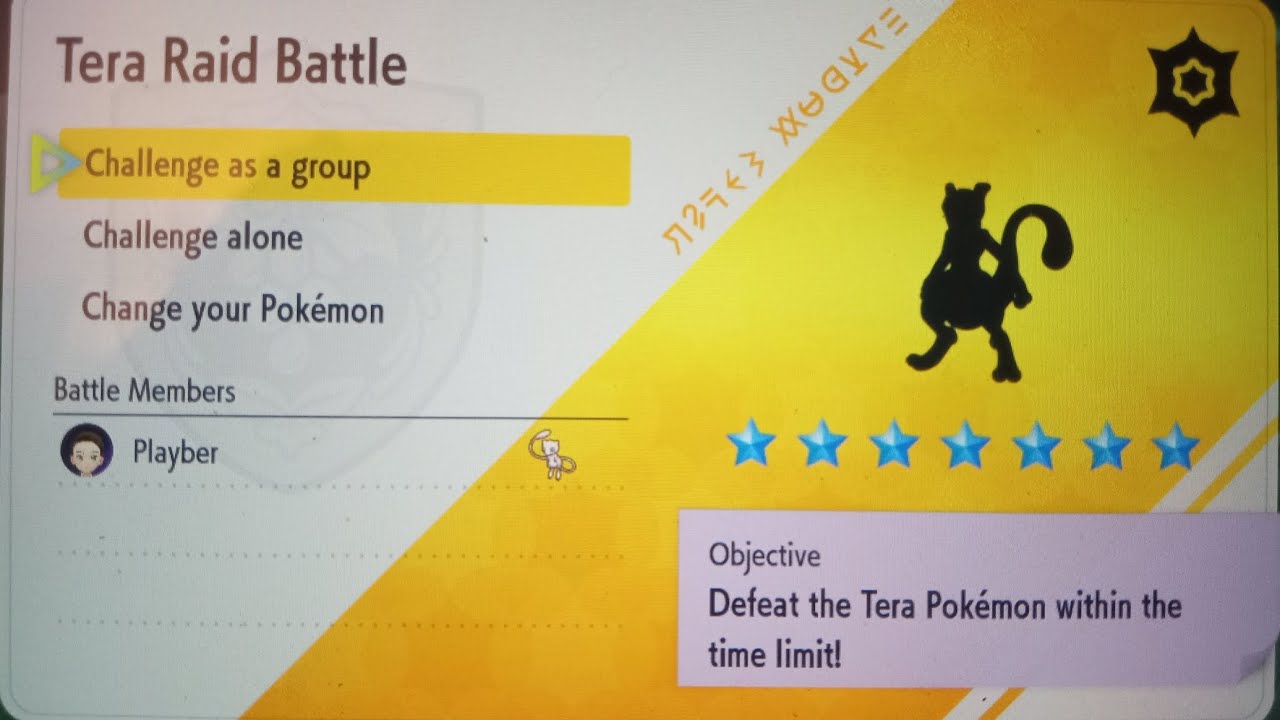 How to Solo the 7 star Mewtwo in Pokemon Scarlet and Violet (credit to ...