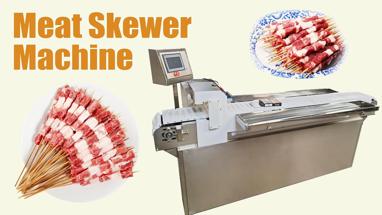 Meat Skewer Machine for Barbecue: A Quick and Easy Way to Make Kebabs # ...