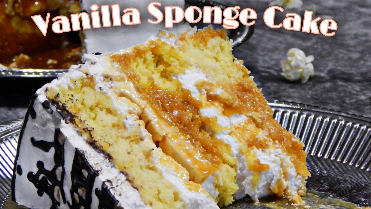 Basic Vanilla Sponge Cake (Fluffy, Light, and Airy!) - YouTube