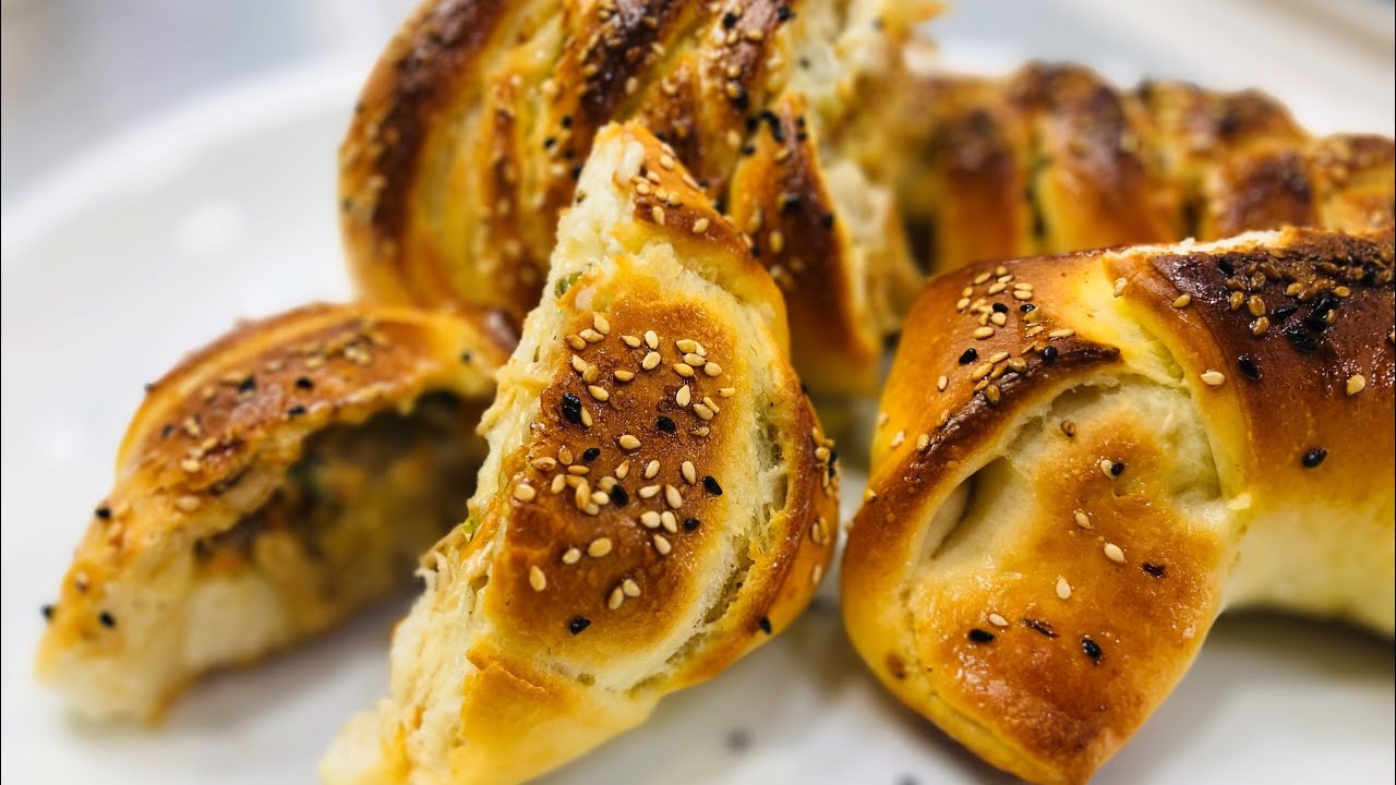 Bakery Style Chicken Cheese Bread - Different Shape - YouTube