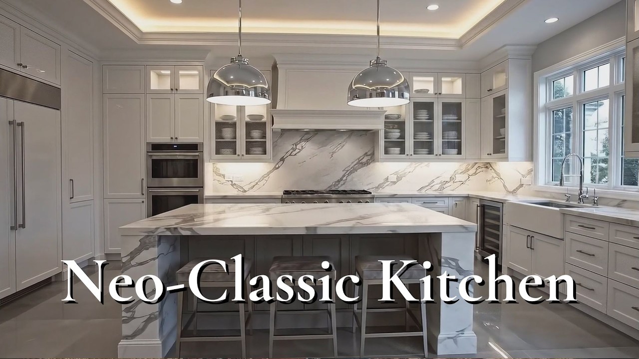 Stunning Neo-Classical Kitchens | Modern Luxury Interior Tour - YouTube