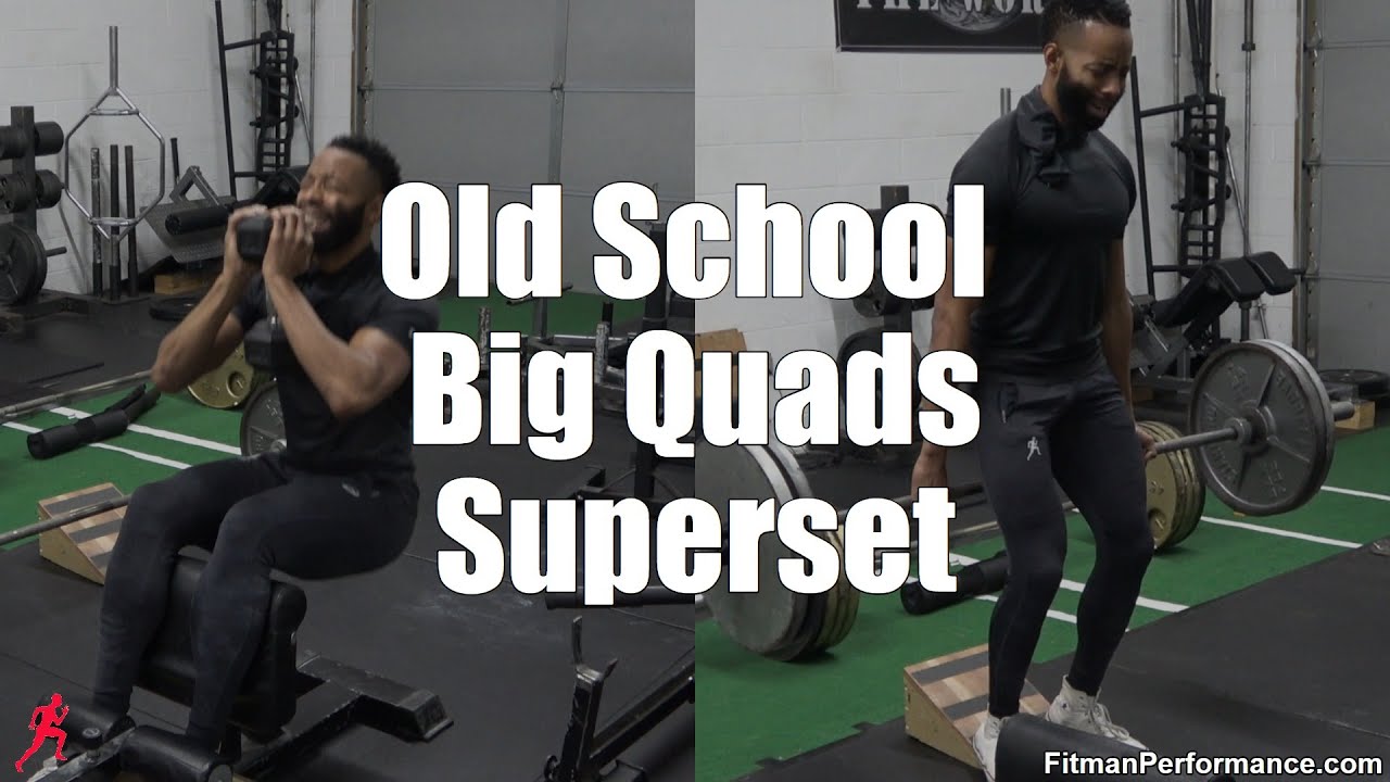 Fitman presents: Old School Big Quads Superset Workout - YouTube