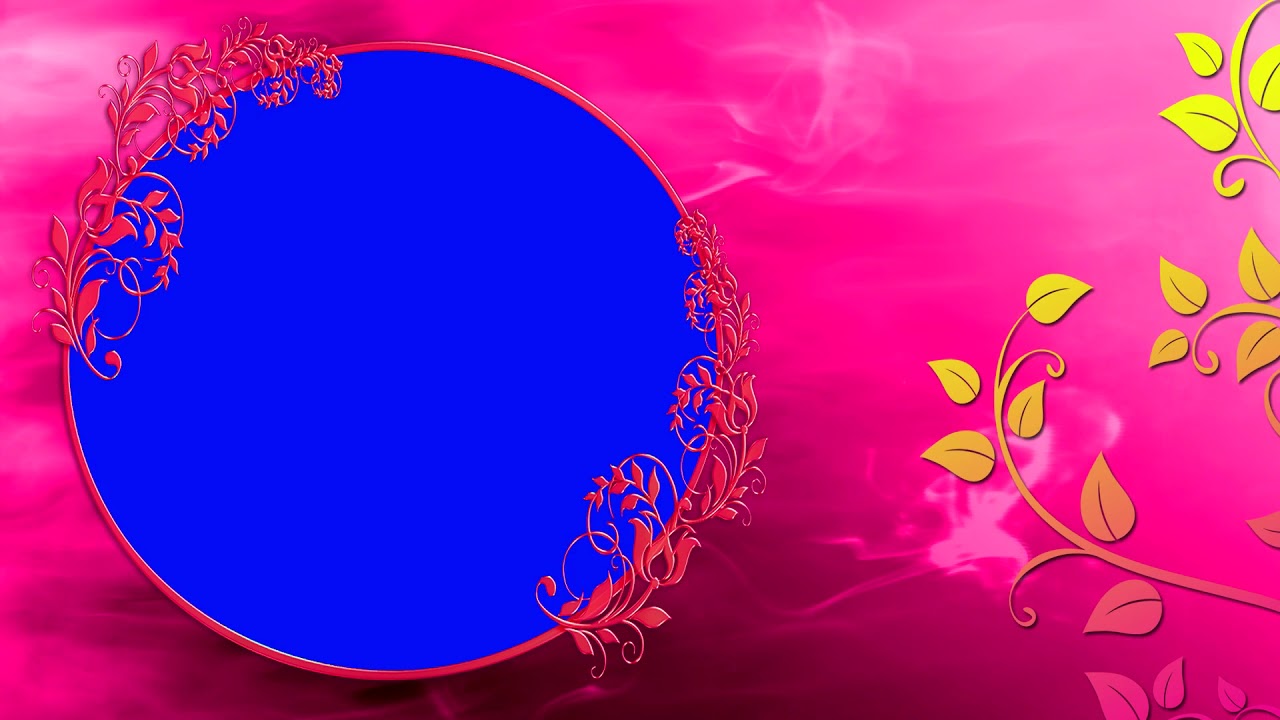 HD Wedding chroma effects for video editing, blue screen round frames ...