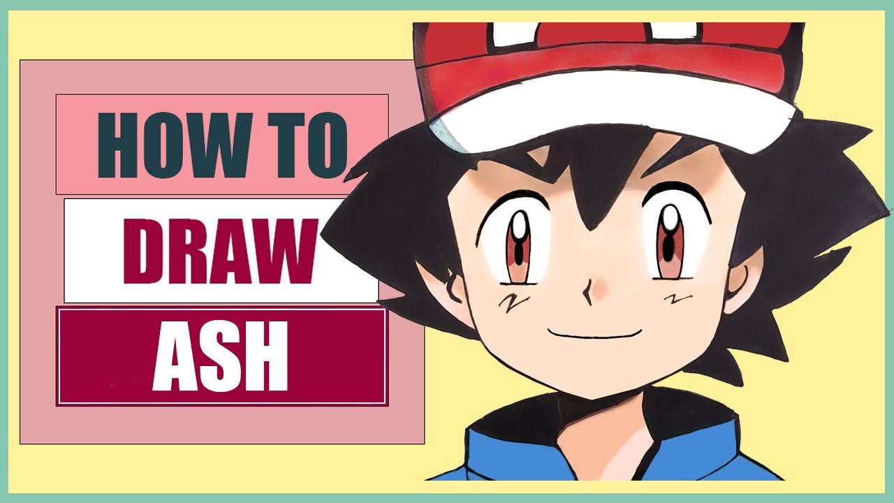 How to Draw Anime [ASH from POKEMON] - YouTube