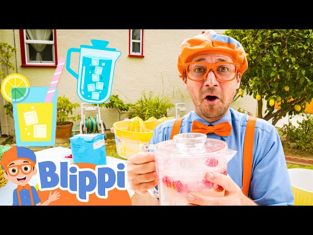 Blippi's Lemonade Stand Lesson | Blippi Learns | Learn Colors and ...