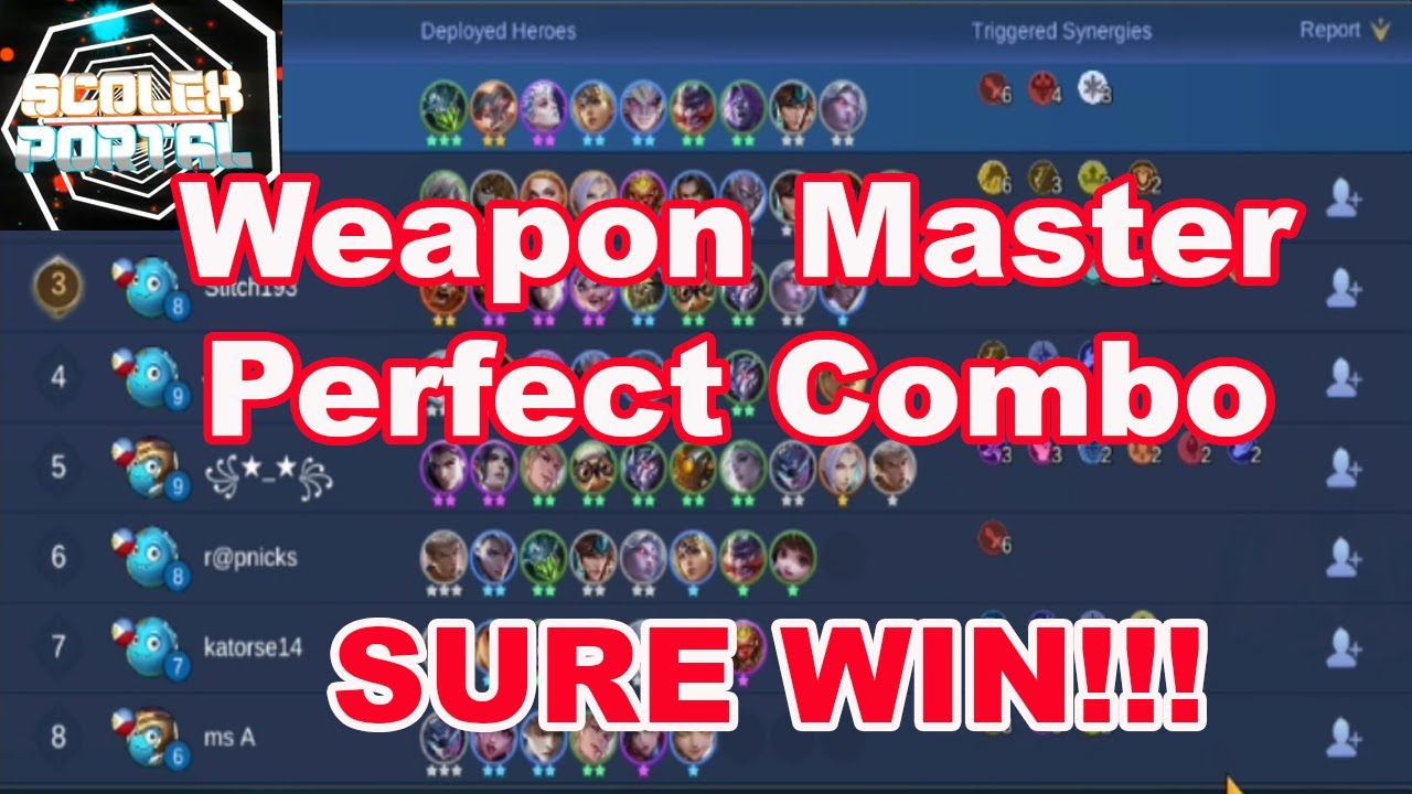Magic Chess Weapon Master Build | Best Magic Chess Synergy Combo - YouTube
