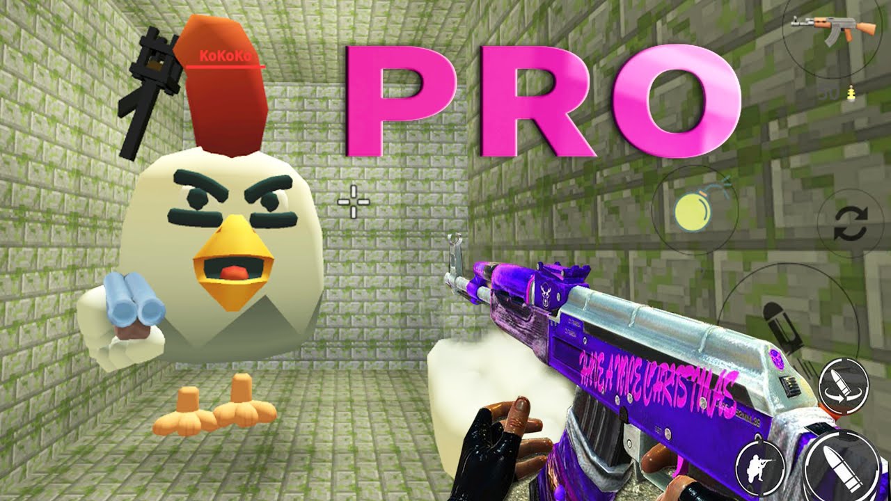 chicken gun game pro VS hacker - YouTube