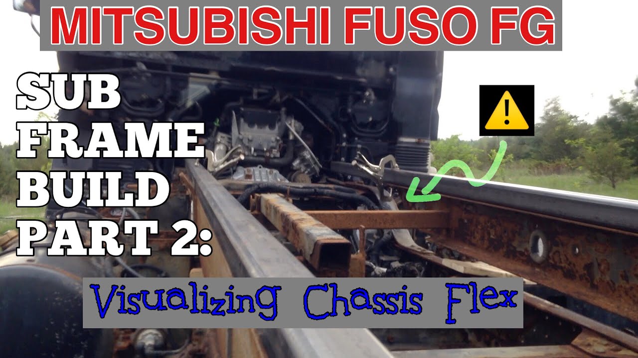 Mitsubishi Fuso FG Camper Sub-frame build - Part 2: Chassis Flex - YouTube