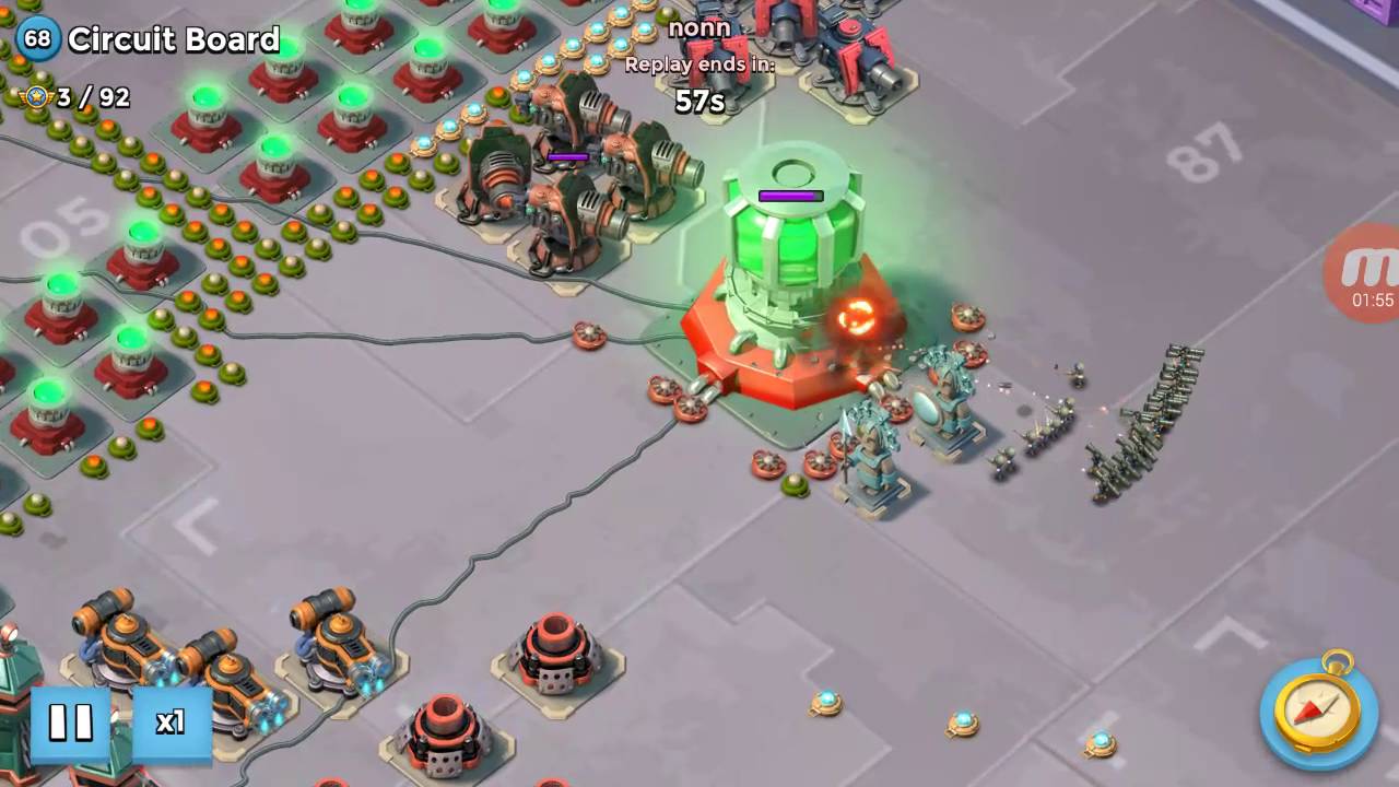 Boom Beach Task Force Operation Ticker Tape Circuit Board Level 68 ...