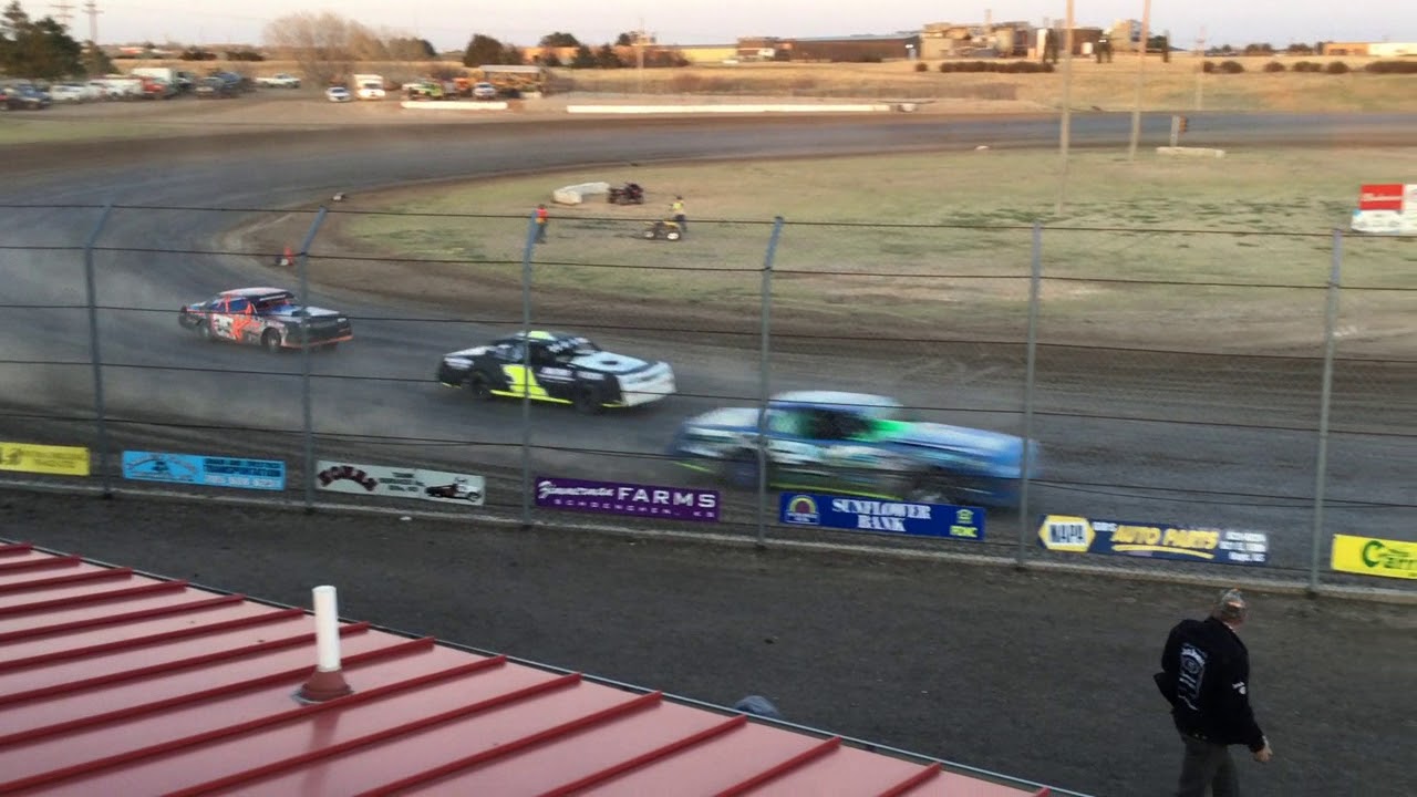 Chris & Colin Heim IMCA Stock Car RPM Speedway 4 28 18 - YouTube