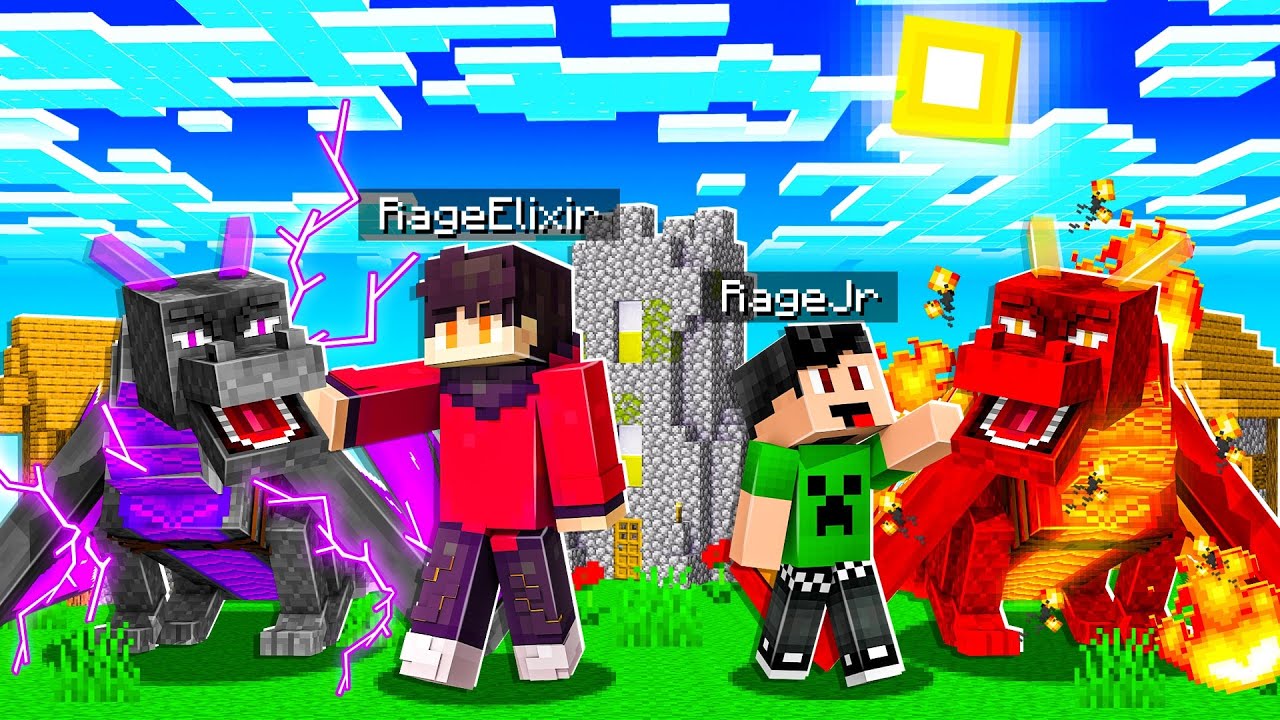 How to Tame ELEMENTAL DRAGONS in Minecraft! - YouTube