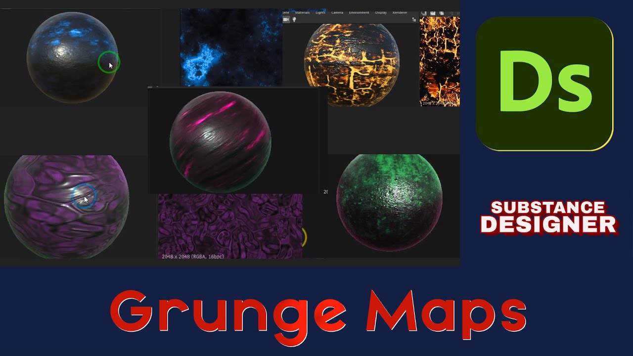 Exploring Grunge Maps with Noises in Substance Painter | Tutorial - YouTube