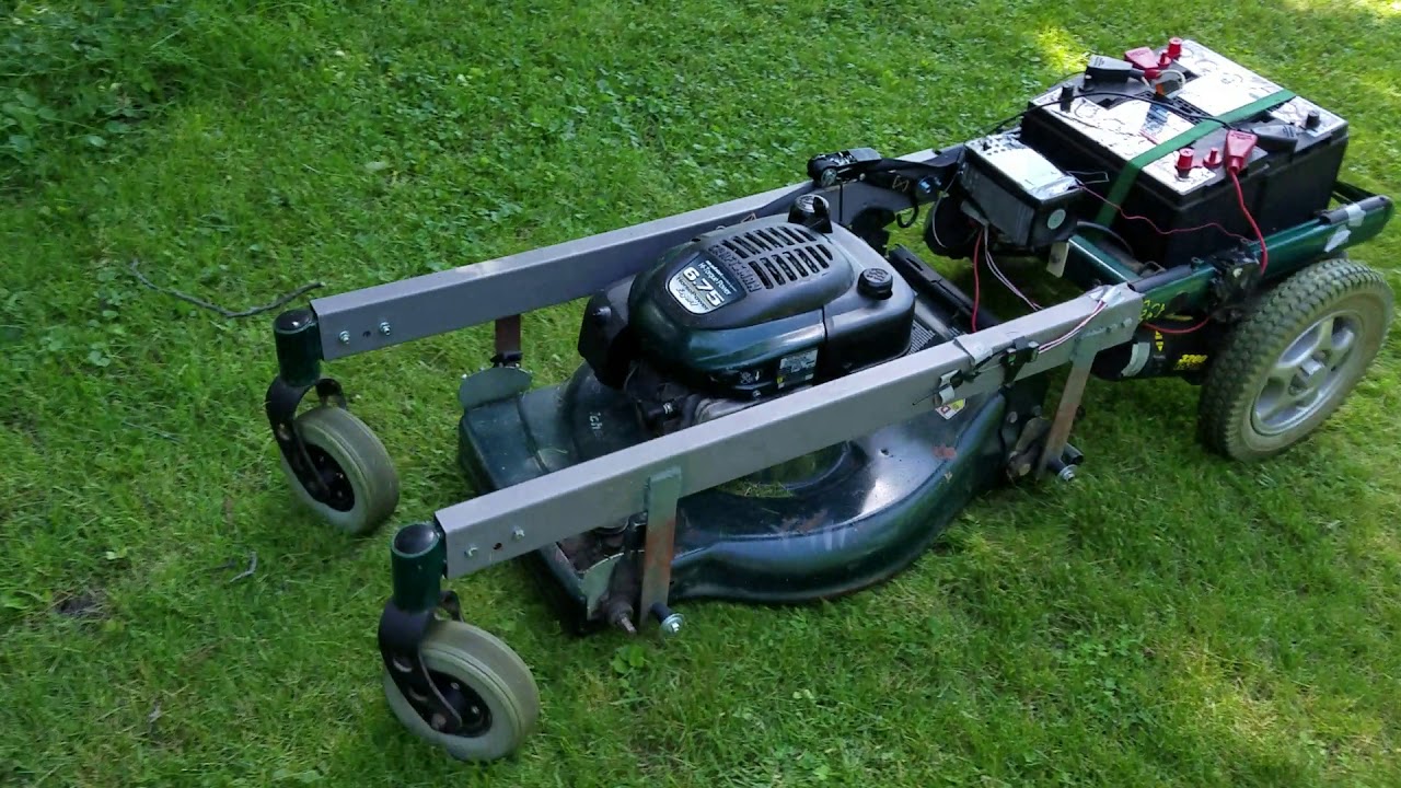 Rc lawn mower - YouTube