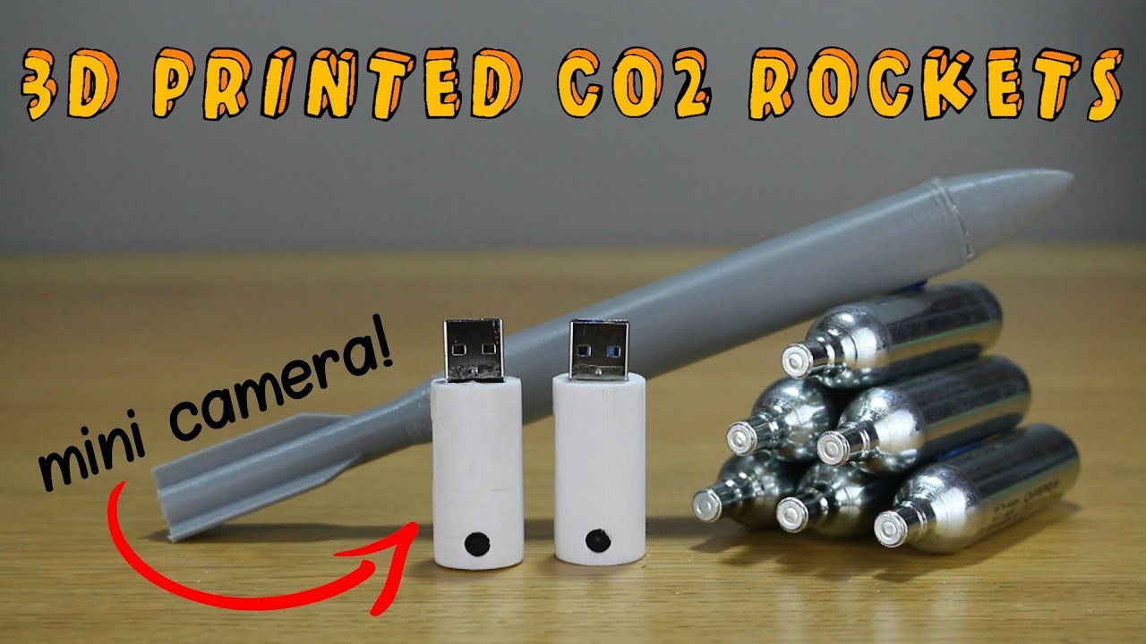 3D Printed CO2 Rockets with ONBOARD CAMERA! - YouTube